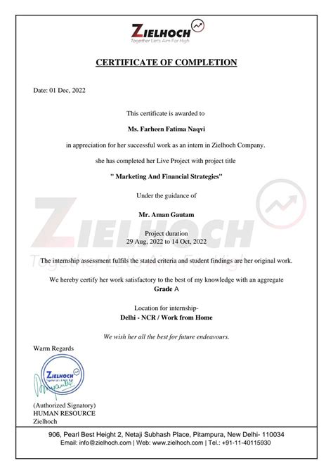 farheen fatima naqvi on linkedin internship intern marketing