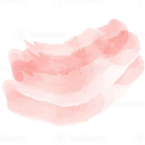 Soft Coral Pink Watercolor Spot 35344894 Png