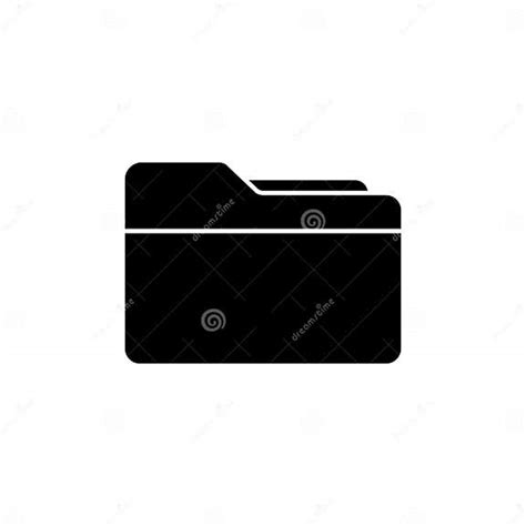 Folder Icon Set Computer Data File Vector Symbol Simple Project Web