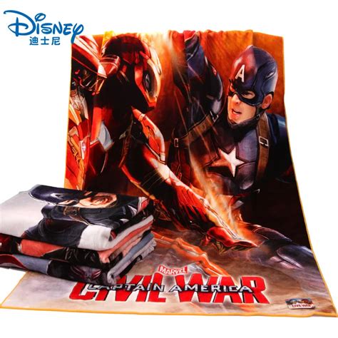 Дисней Марвел Капитан Америка мультфильм хлопок кожи полотенце для взрослых плавание фитнес
