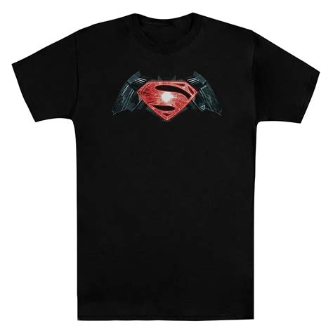 Batman V Superman Industrial Logo Short Sleeve Adult T Shirt