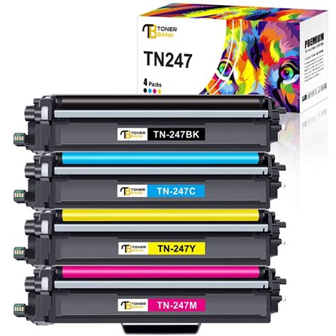 4x Toner Fits For Brother Tn247 Dcp L3550cdw Dcp L3510cdw Hl L3210cw Hl