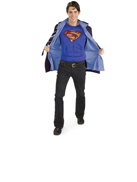 Adult Reversible Clark Kent Superman Men Costume 38 99 The Costume