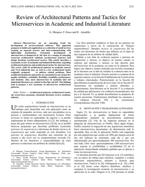 Pdf Review Of Architectural Patterns And Tactics For Microservices In Academic And Industrial