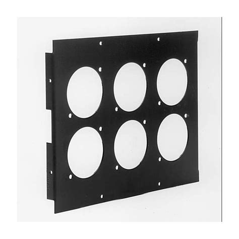 4u Msb Front Panel For 6 X Uk Style 1315 Amp Socket 5 Module Wide