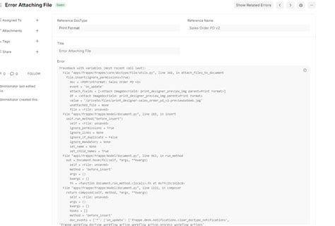 Issues With Printing Invoices And Print Designer On Frappeerpnext
