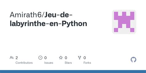 GitHub Amirath Jeu De Labyrinthe En Python