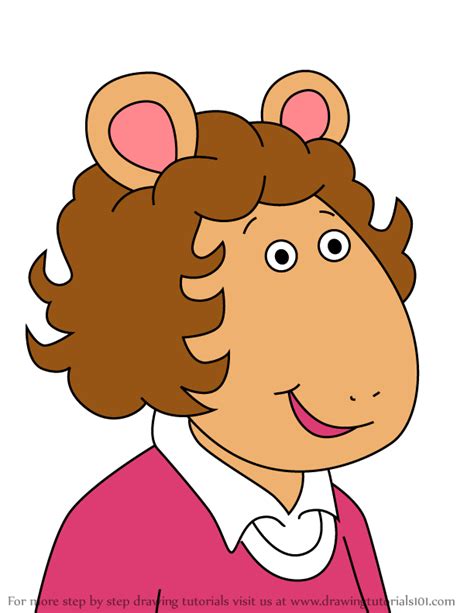 How To Draw Jane Read From Arthur Arthur Step By Step