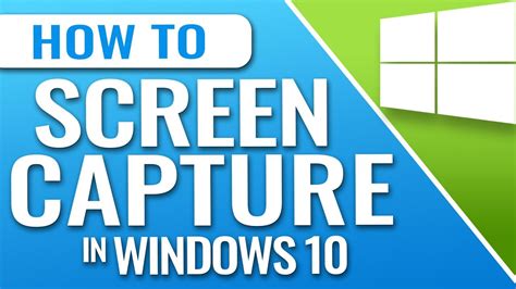 How To Screen Capture In Windows 10 Youtube