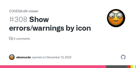 Show Errors Warnings By Icon Issue 308 COVESA Dlt Viewer GitHub