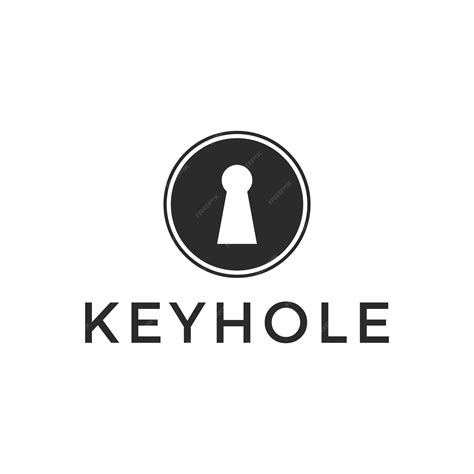 Premium Vector Simple Keyhole Logo Design Template