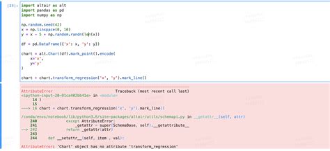 chart object has no attribute transform regression · issue 2219