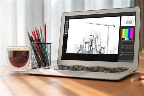 Architectural Design Modish Software Application For Architect Business Stock Image Image Of