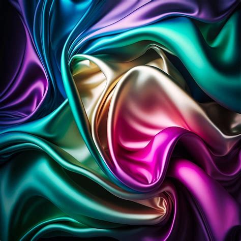 Premium Photo Elegant Abstract Flowing Satin Silk Fabric Background