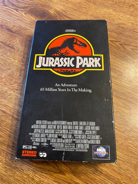 Vintage Jurassic Park Vhs Collectible Movie Etsy