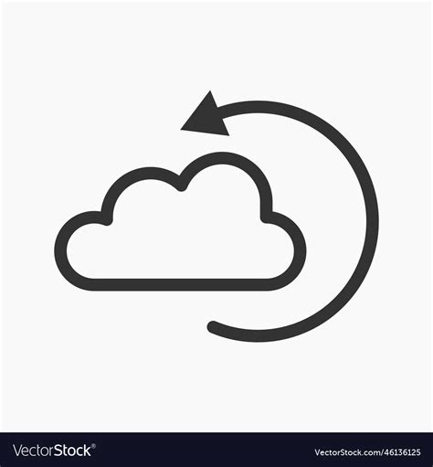 Simple Icon Backup Storage Symbol Royalty Free Vector Image