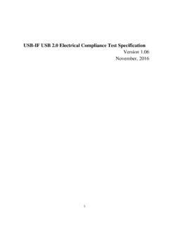 USB IF USB 2 0 Electrical Compliance Test Specification Usb If Usb 2 0 Electrical Compliance