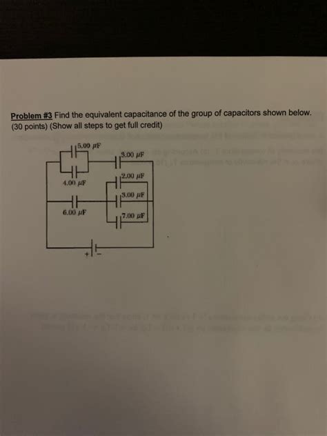 Solved Problem Find The Equivalent Capacitance Of The Chegg