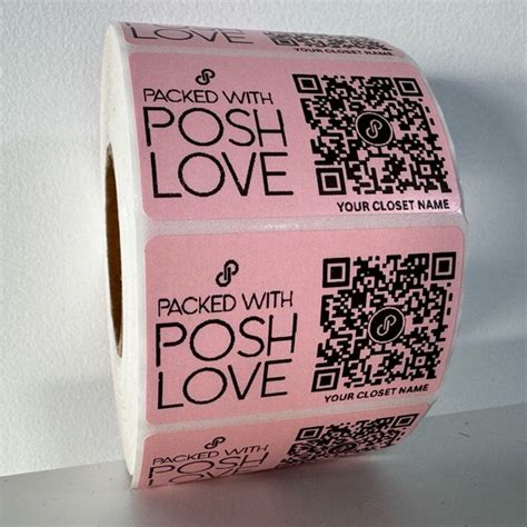Stickeraft Office 0 Custome 2 Stickers W Your Poshmark Qr Code Packed With Posh Love Sticker