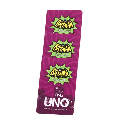 Uno Fandom Batman Classic Tv Series Deck Mattel Creations