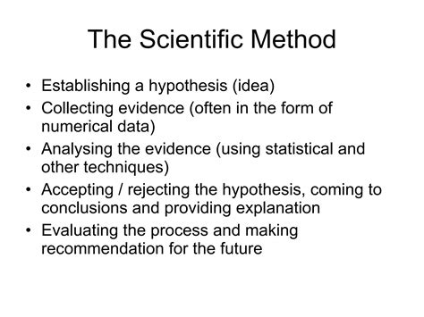 statistical analysis overview ppt science