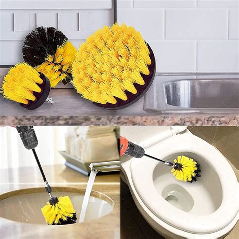 Boorborstel Set Scrubber Borstels 3 Stuks Borstel Voor Reiniging
