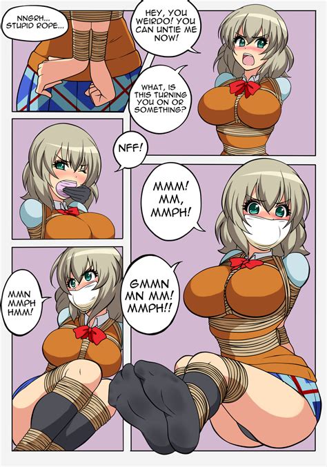 Rule 34 Angry Arms Behind Back Binbougami Ga Blush Bondage Bound