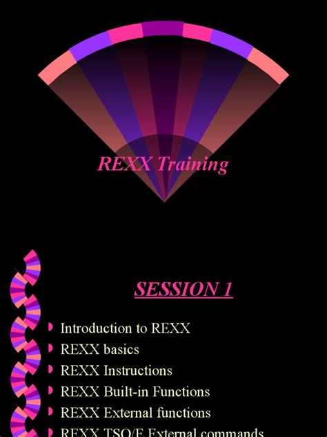 Rexx Training Pdf Control Flow Subroutine