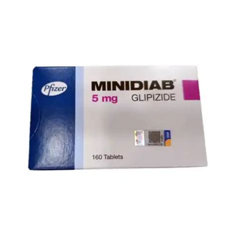 Minidiab Glipizide 5mg Tablet 20s Strip