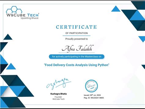 Afra Falakh On Linkedin Attended An Insightful Data Analytics Webinar