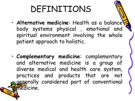 Alternative And Complementary System Of Health And Therapies