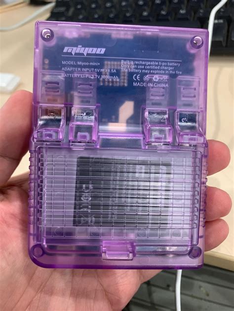 Purple Miyoo Mini In Hand Photos R Miyoomini