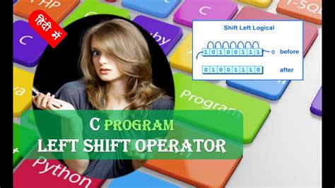 C Program To Demonstrate Example Of Left Shift Operator हिंदी Youtube
