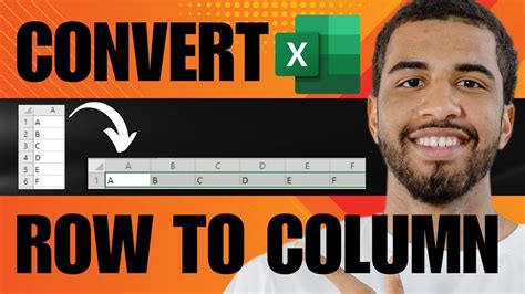 How To Convert Row To Column In Excel 2025 Youtube