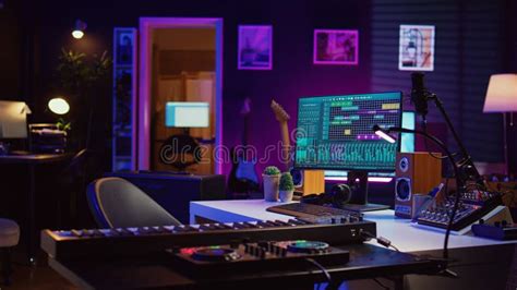 Creative Space Used At Recording Songs And Tunes With Daw Software Stock Image Image Of