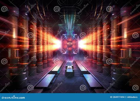 Particle Accelerators Beam Guidance System Stock Illustration