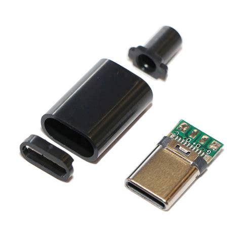 Штекер Usb Type C Male папа пластиковый корпус чёрный Xn005 56 Цена Ndft