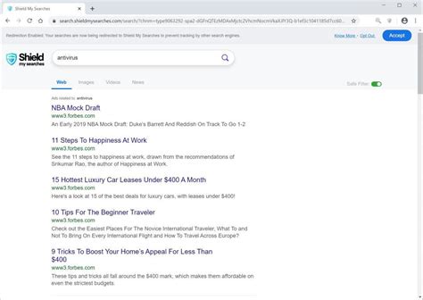 Remove Shield My Searches Search Redirect Virus Removal Guide