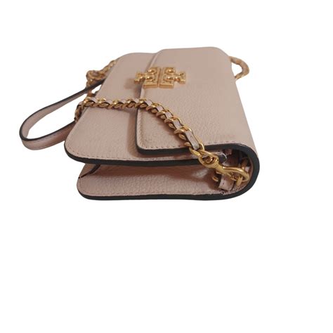 Tory Burch Pink Britten Shell Leather Crossbody Bag Pre Loved Secret Stash