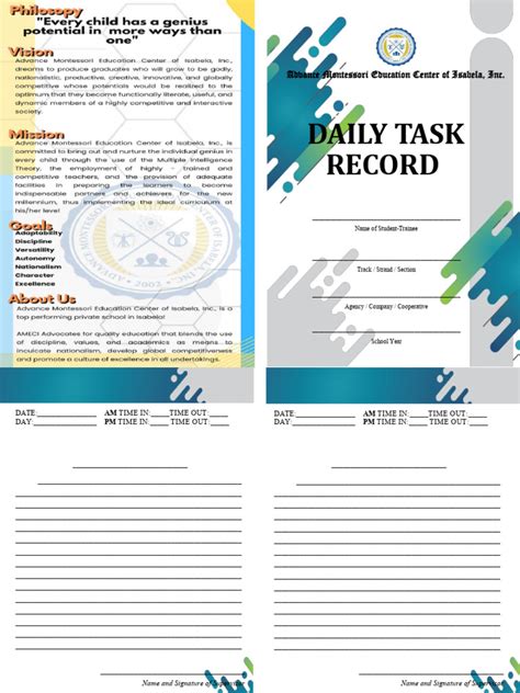Daily Task Record Pdf
