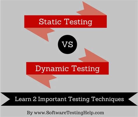 Static Testing And Dynamic Testing Difference Between These Two Important Testing Techniques
