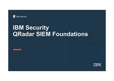 introduction to qradar ppt