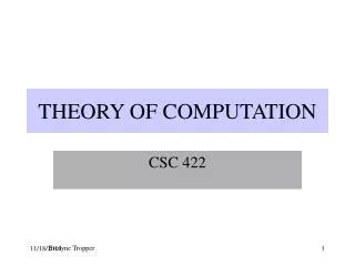 PPT Lecture Theory Of Computation PowerPoint Presentation Free Download ID
