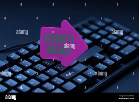 Conceptual Caption Security Breach Concept Meaning Incident That Results In Unauthorized Access
