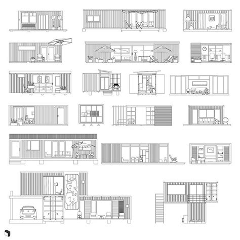 Cad Shipping Container Houses Toffu Co Container House Design