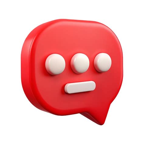 Premium Vector A Red Speech Bubble