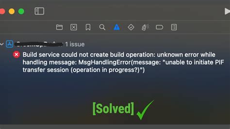 Fixed Build Service Could Not Create Build Operation Issue Youtube