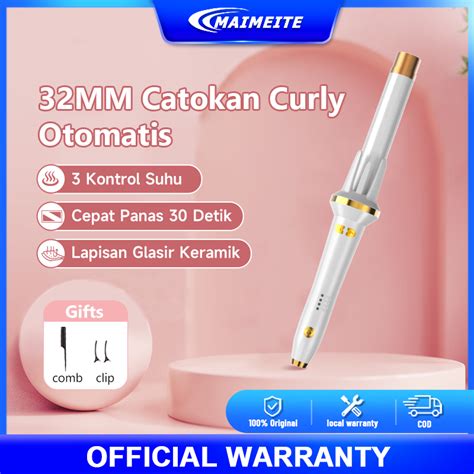 Maimeite 32mm Catokan Curly Otomatis Catokan Rambut Keriting Otomatis Ceramics Curly Libra Hair