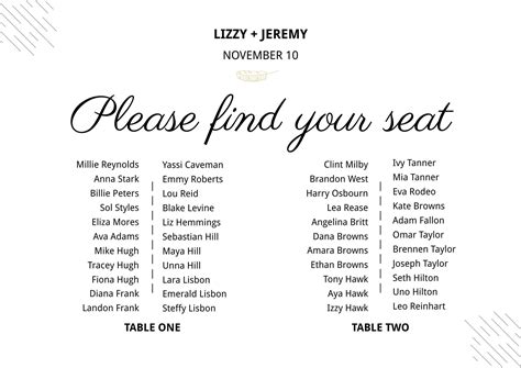 Simple Table Template