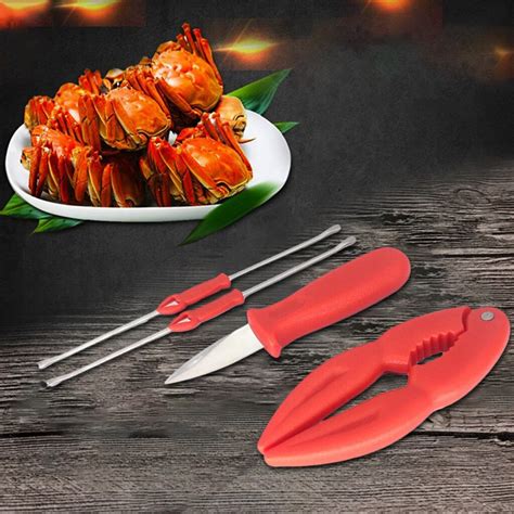 25 Crab Eating Tool Plastic Crab Claws Crab Fork T Grandado